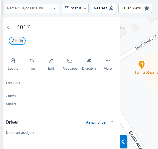 How To Assign Drivers To A Vehicle From The Map In Mygeotab Geotab