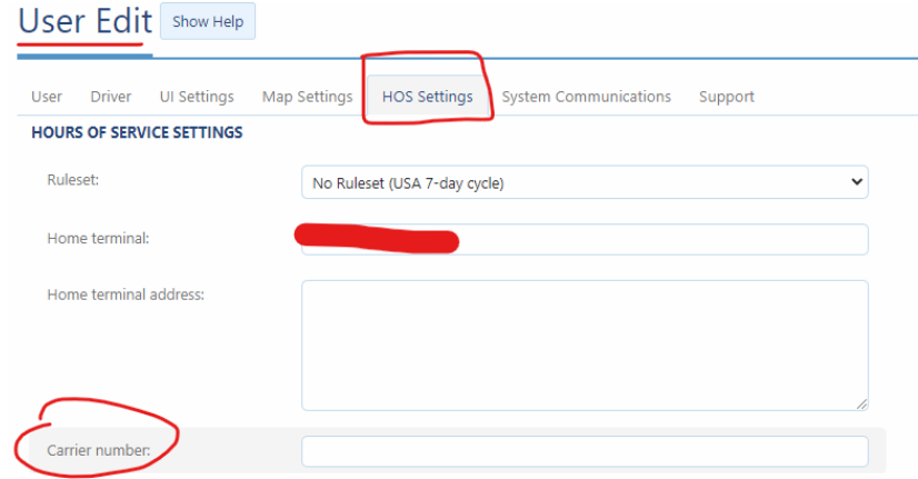How To Add A Dot Number To A Drivers Profile Geotab Knowledge Article
