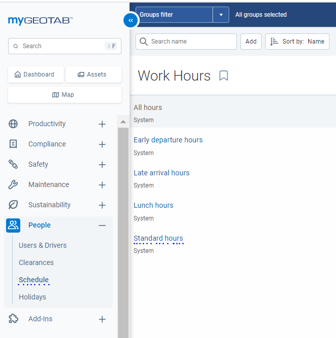 How To Set Up Device Work Hours Geotab Knowledge Article